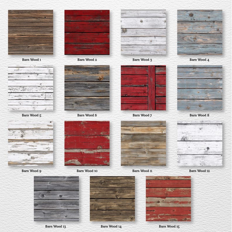 Barn Wood Textures Digital Papers Set for Instant Download, Digital ...