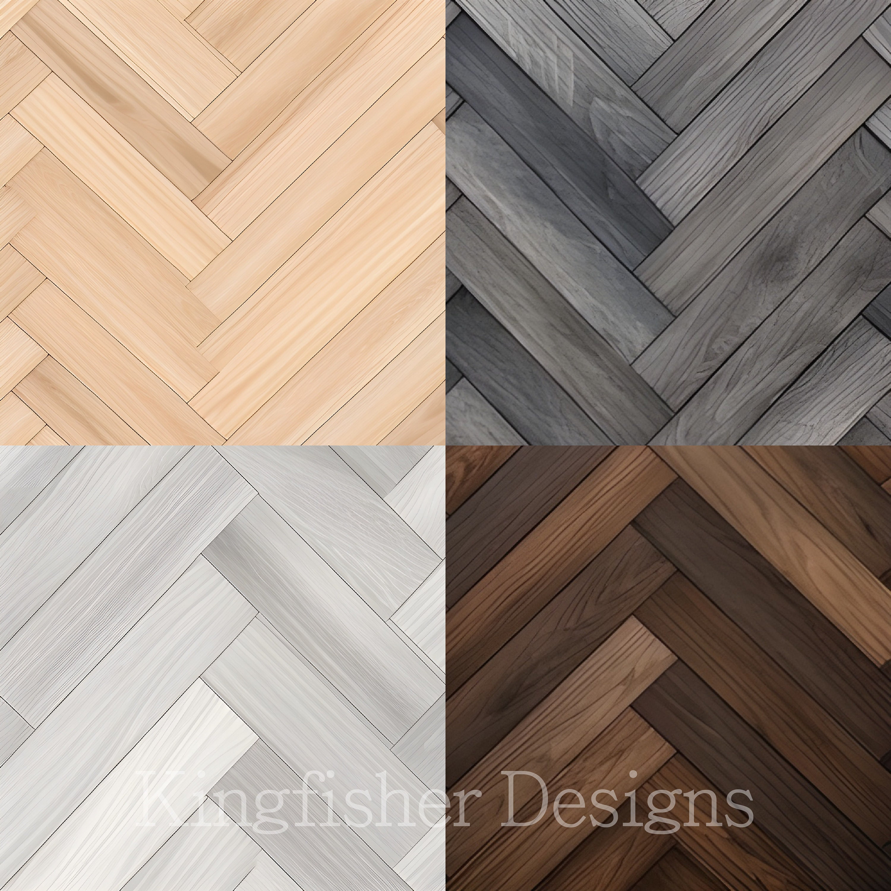 18 Wooden Herringbone Textures Digital Papers Set, Instant Download ...