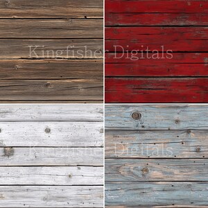 Barn Wood Textures Digital Papers Set for Instant Download, Digital ...