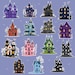 Halloween Haunted Houses Clipart Design Illustration Images – Instant ...