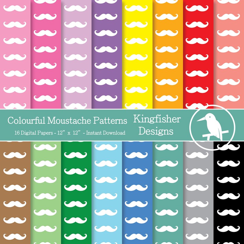 Mustache Papers - Etsy