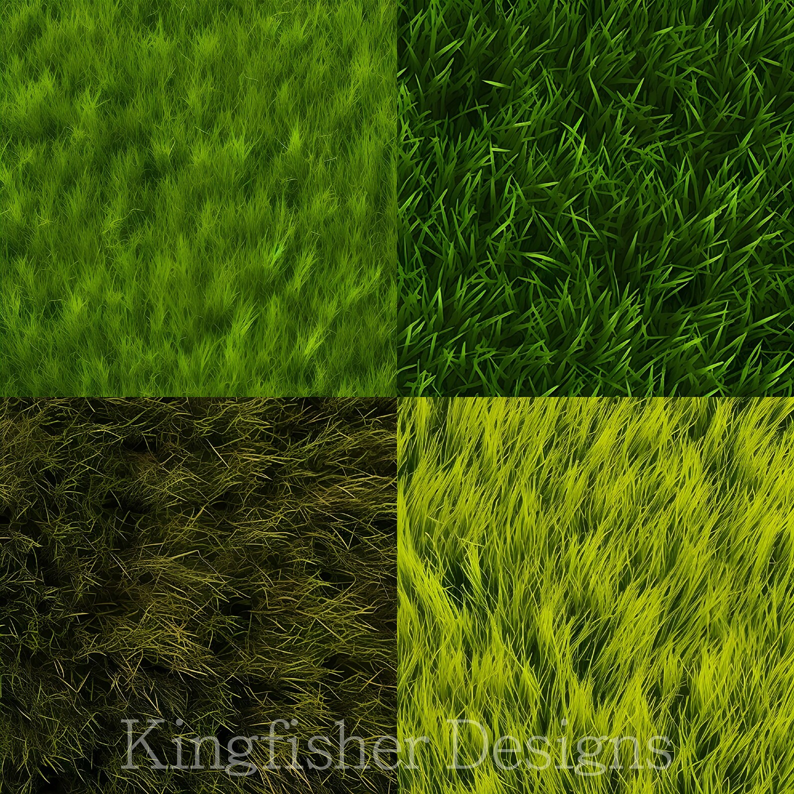 15 Green Grass Textures Digital Papers Set for Instant Download ...