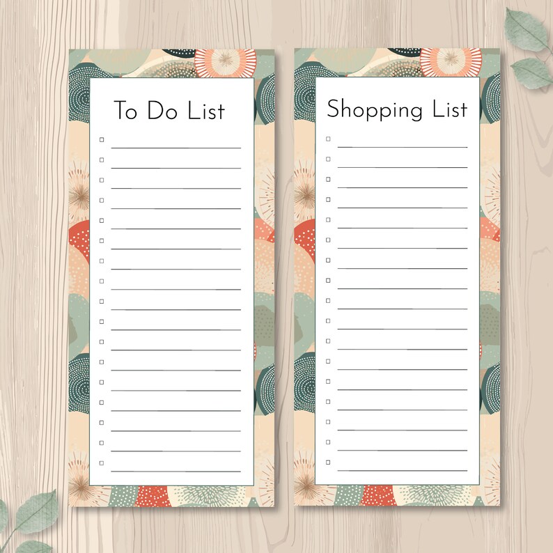 Boho Circle Design Pattern Printable Planner Set Daily and Weekly ...