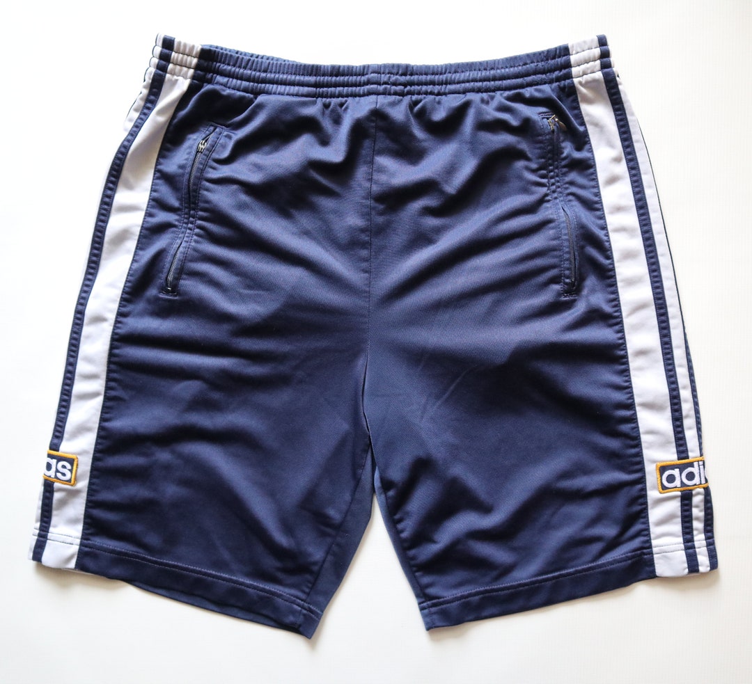 Adidas 1990s 90s Vintage Snap Poppers Shorts Three Stripes - Etsy