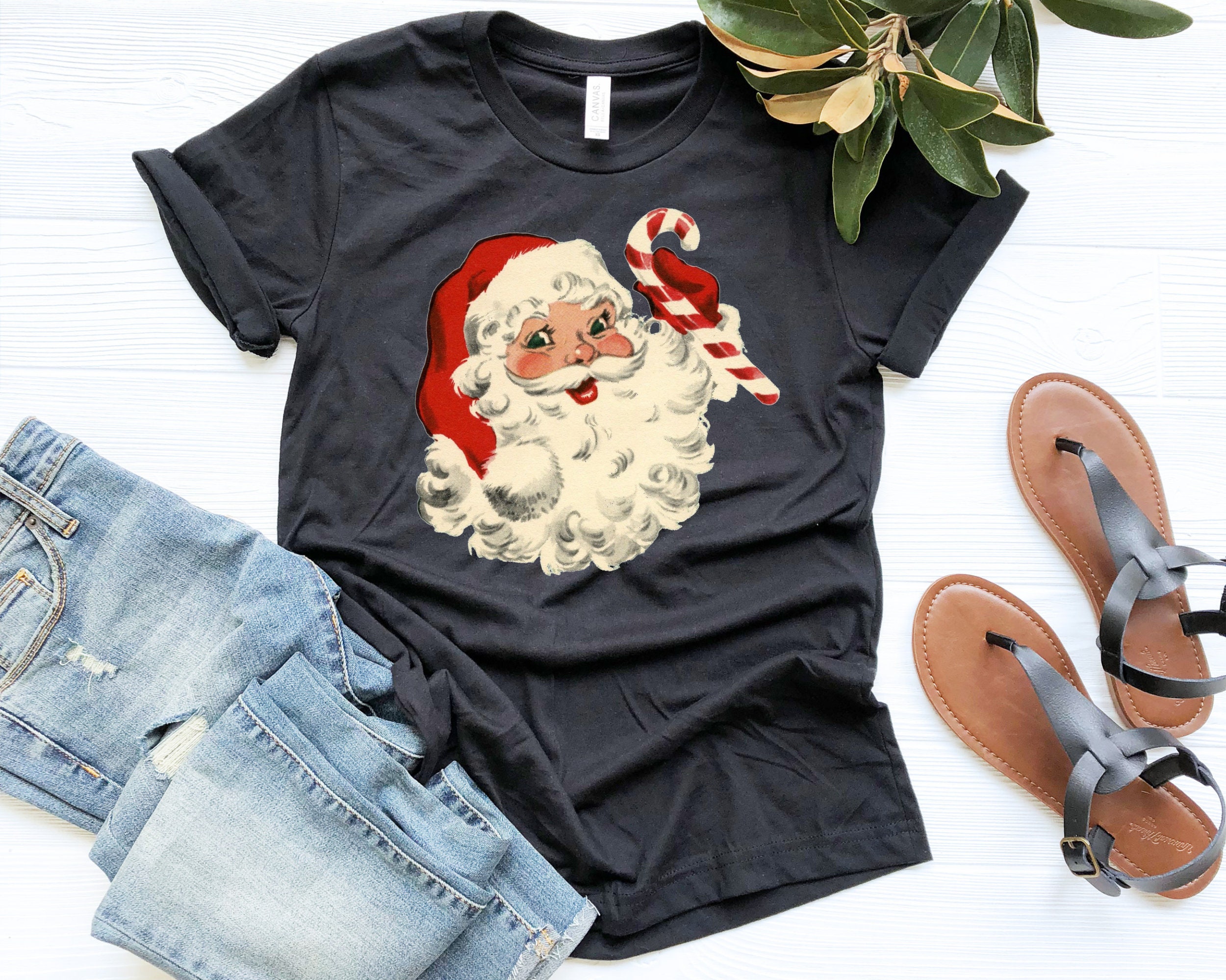 Christmas Santa Shirt Retro Santa Shirt Gift for Christmas - Etsy