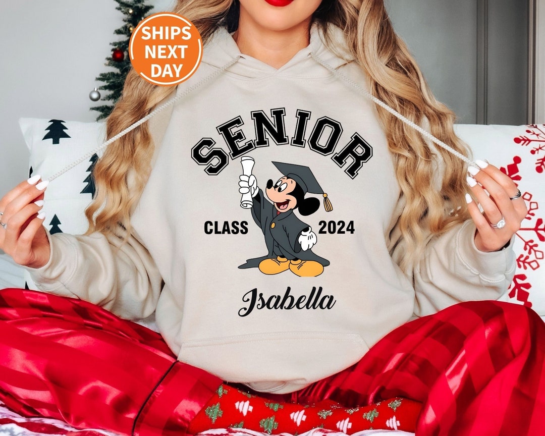 Personalized Disney Characters Graduation 2024 Hoodie, Custom Name ...