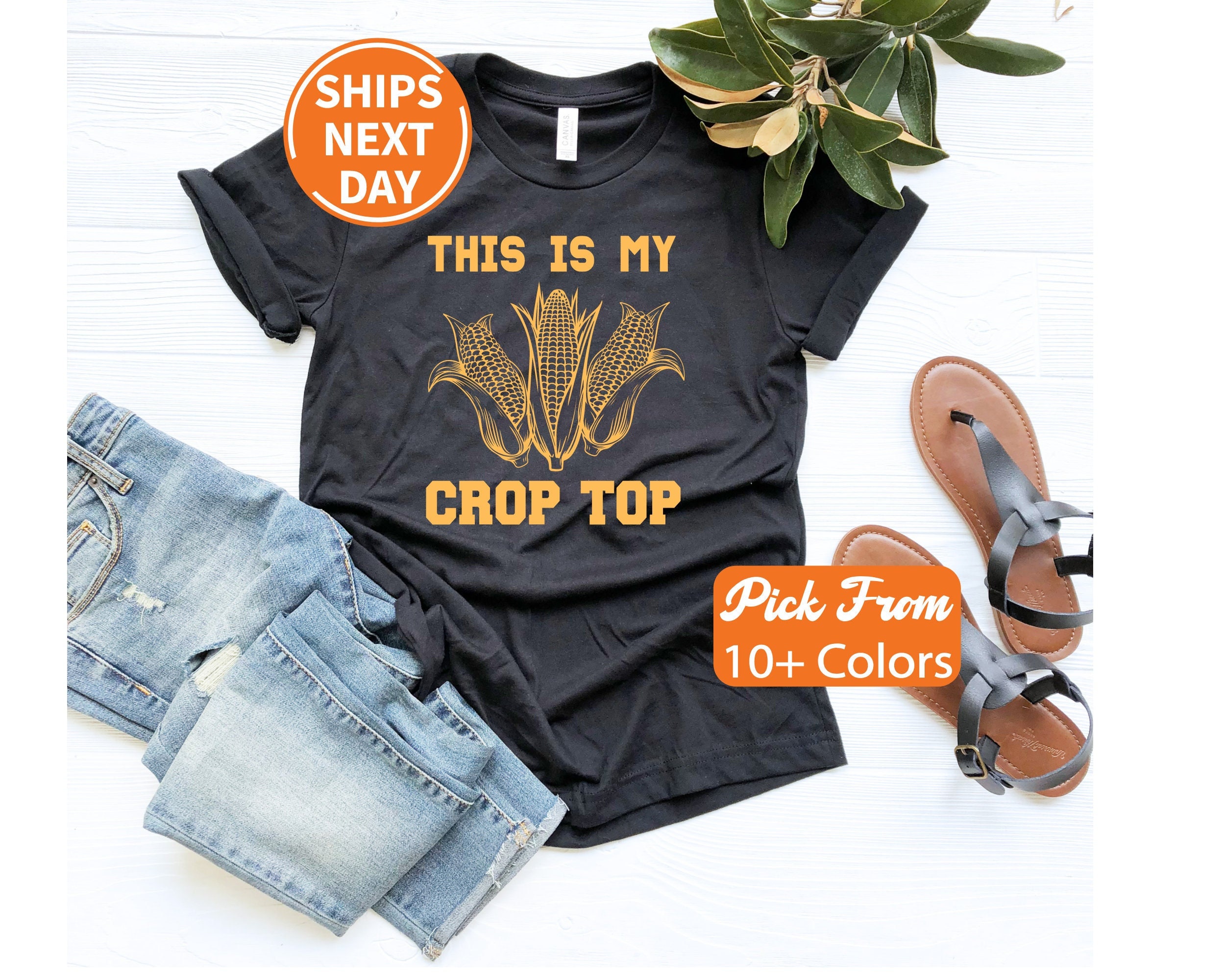 Corn Crop Top Shirt - Etsy