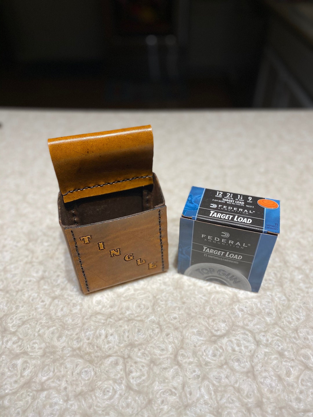 Handcrafted Leather Shotgun Shell Box Holder - Etsy