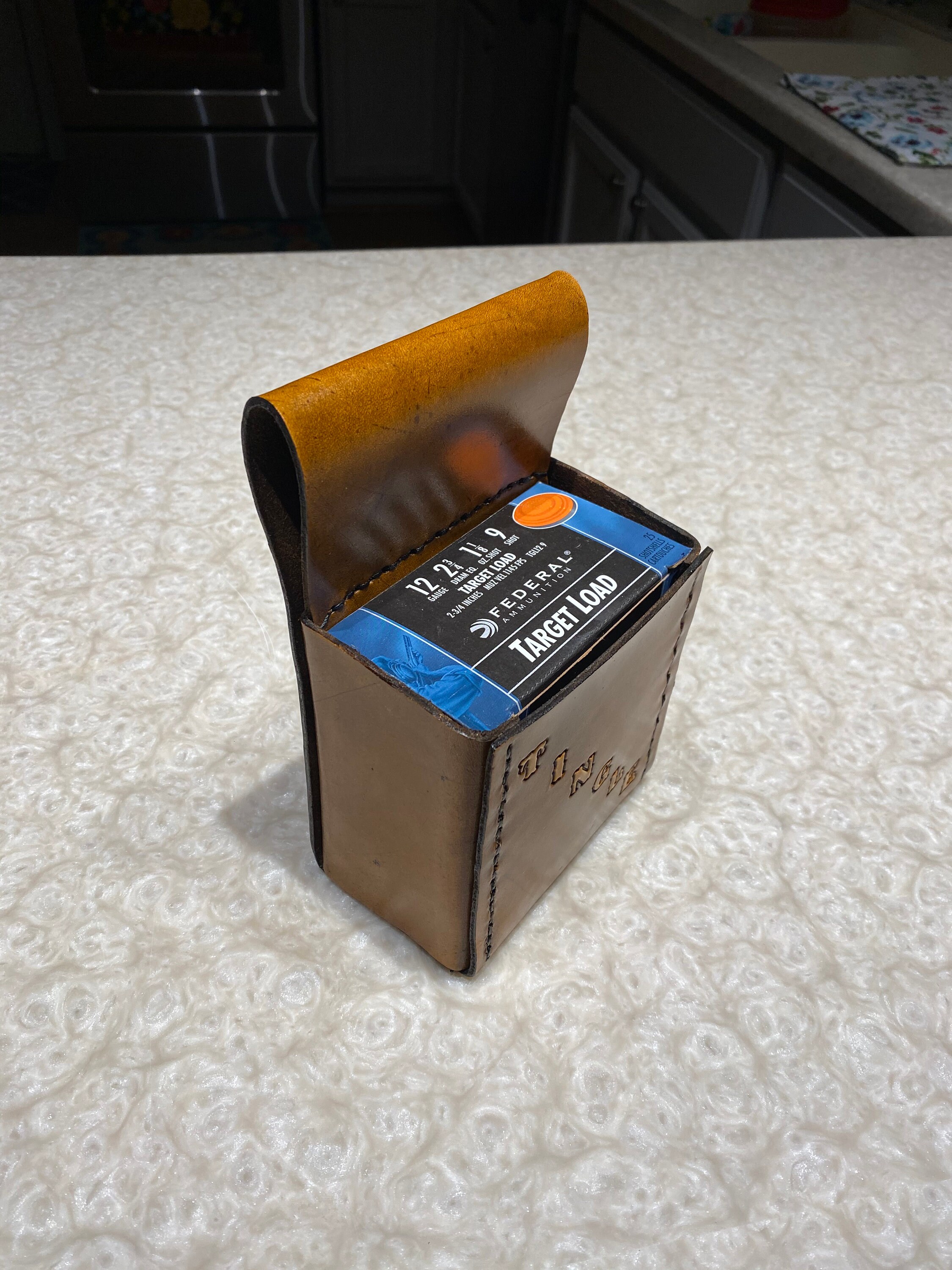 Handcrafted Leather Shotgun Shell Box Holder - Etsy