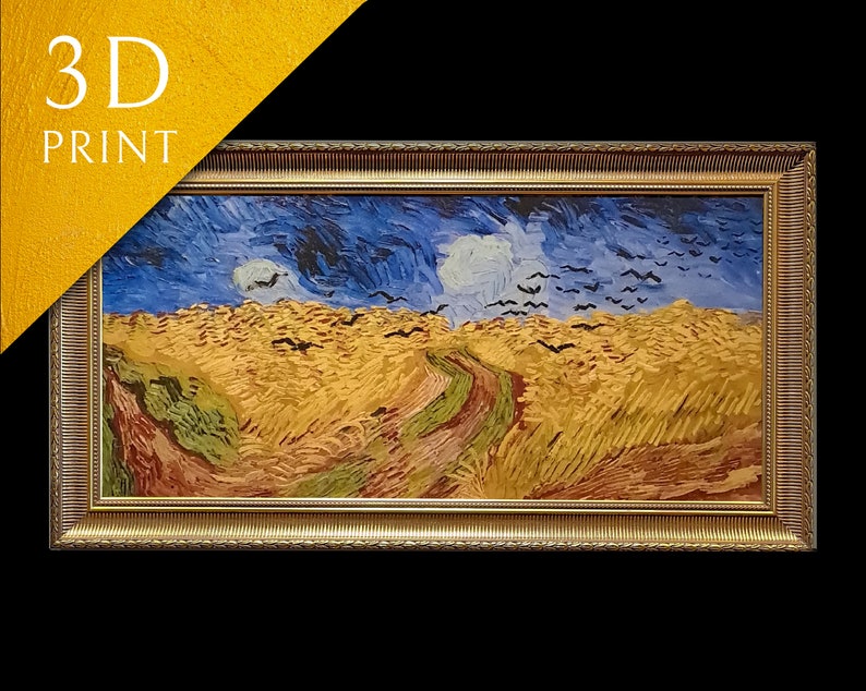 Crows by Vincent Van Gogh 3d Printed Famous Painting Museum - Etsy