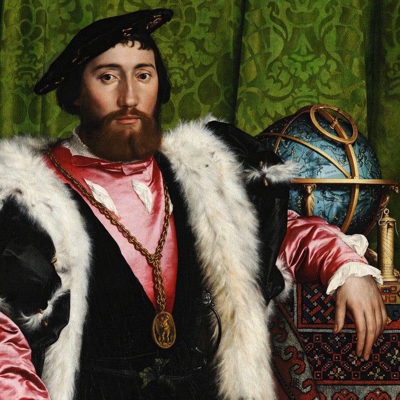 The Ambassadors by Hans Holbein: 3D Textured Print - Etsy