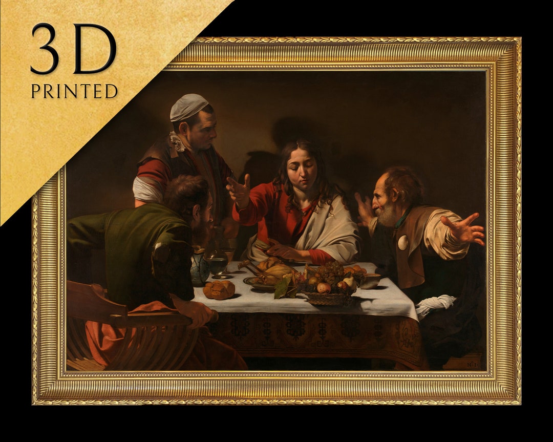 Supper at Emmaus by Caravaggio 3d Printed Museum Prints - Etsy