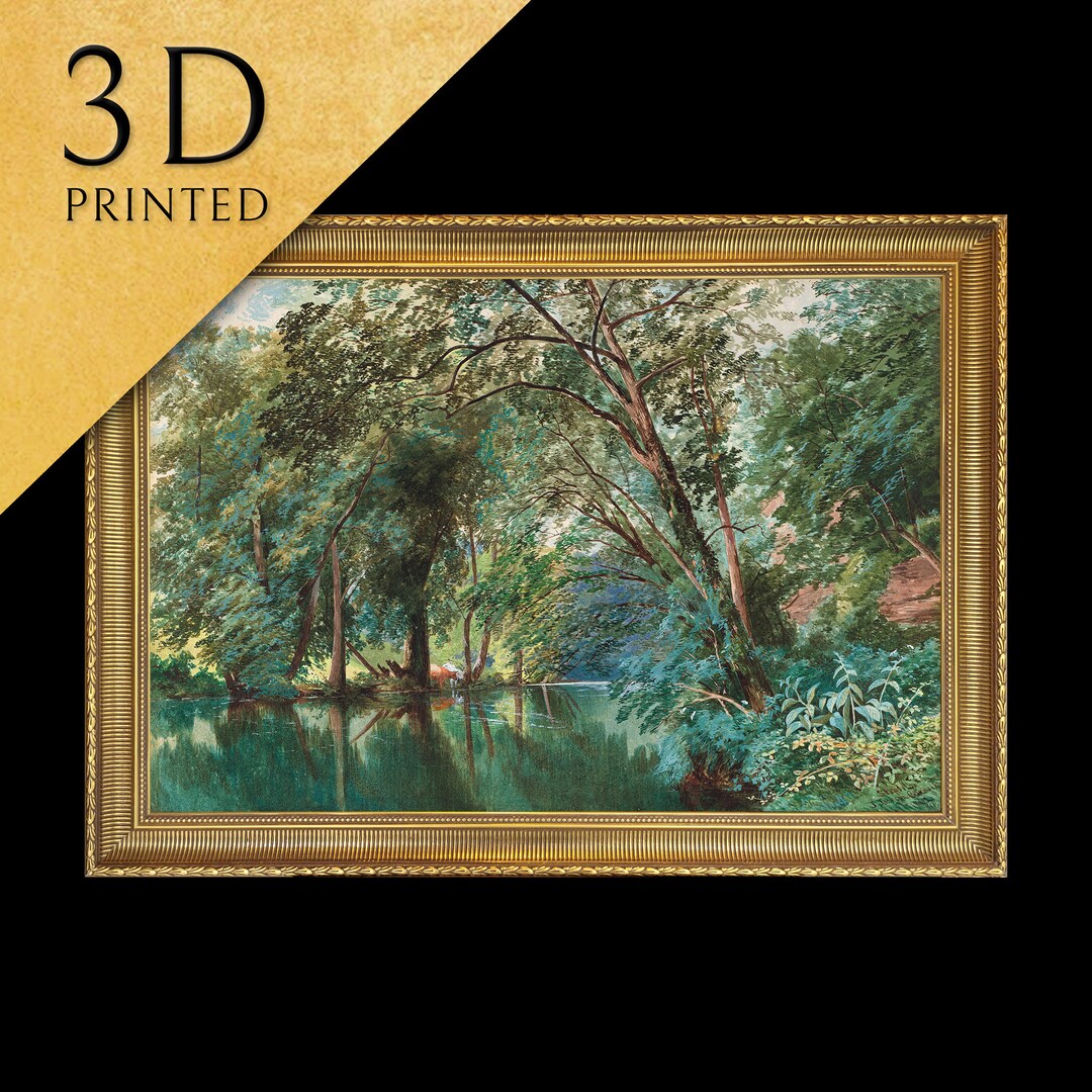 3D Printed River Frome Landscape Painting by James Jackson - Etsy