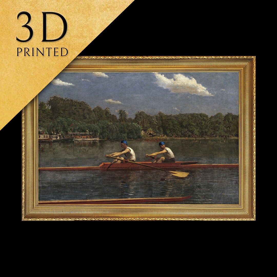 Thomas Eakins - the Biglin Brothers Racing - 3D Textured Print - Etsy