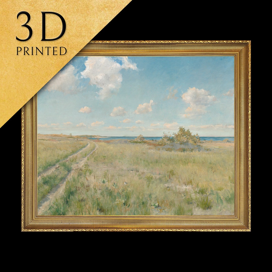 William Merritt Chase Painting: 3D Printed Texture, "the Old Road to ...