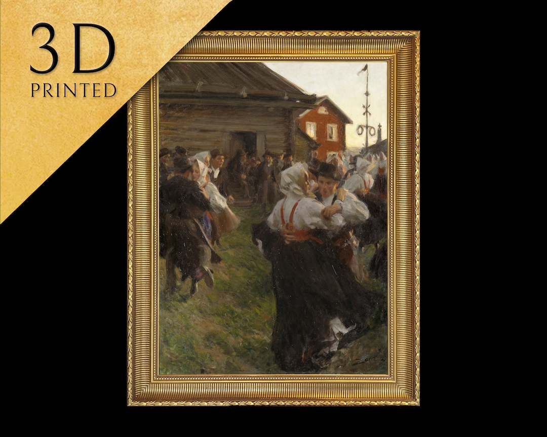 Midsummer Dance by Anders Zorn 3d Printed Famous Painting - Etsy