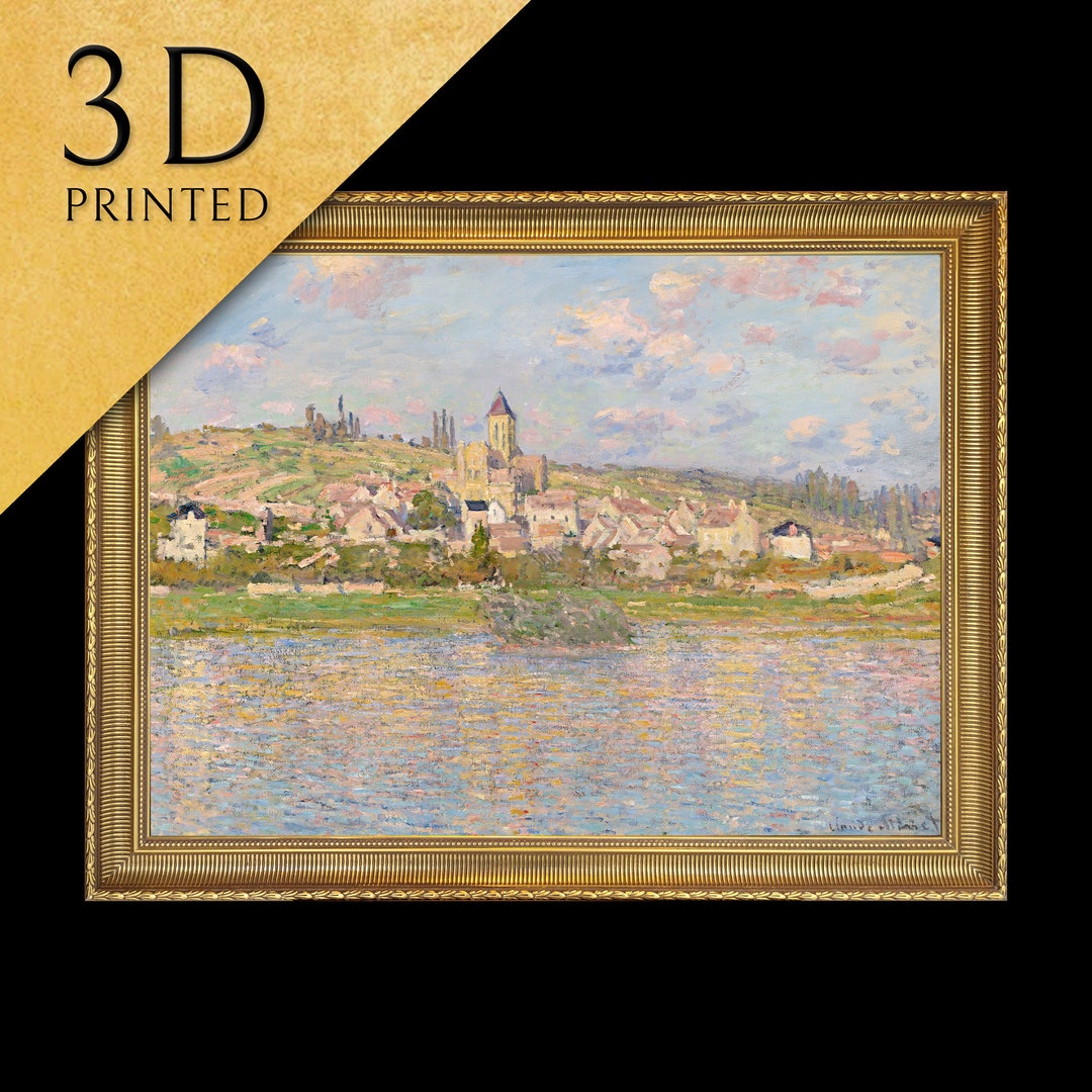 Vetheuil by Claude Monet: 3D Textured Art Print - Etsy