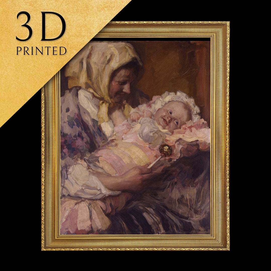 Hans Looschen: Mother and Child - 3D Textured Art Print - Etsy