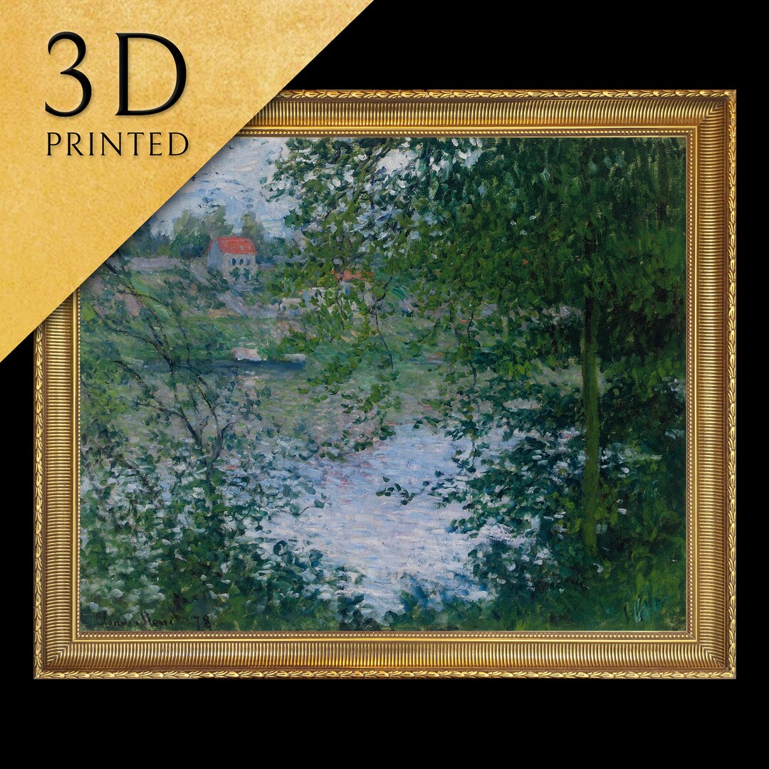 Through the Trees by Claude Monet, 3d Printed With Texture and Brush ...