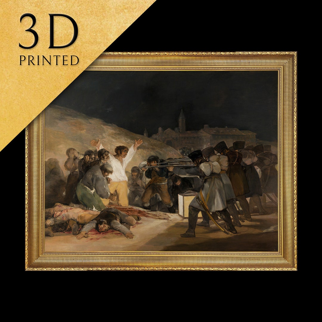 The Third of May 1808 by Francisco De Goya, 3d Printed With Texture and ...
