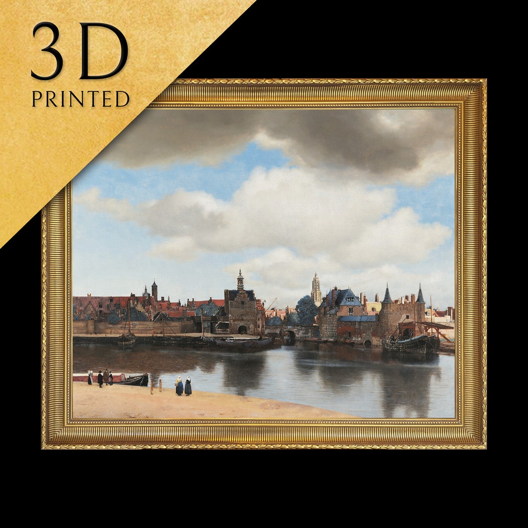 Vermeer's View of Delft: 3D Textured Art Print - Etsy