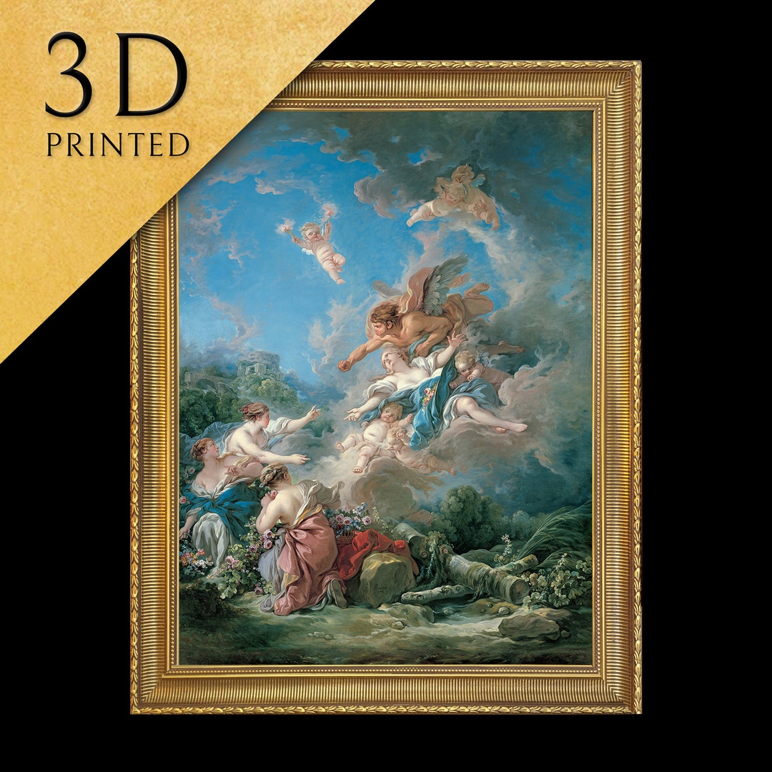 Boreas Abducting Oreithyia Print: François Boucher 3D Textured Art - Etsy