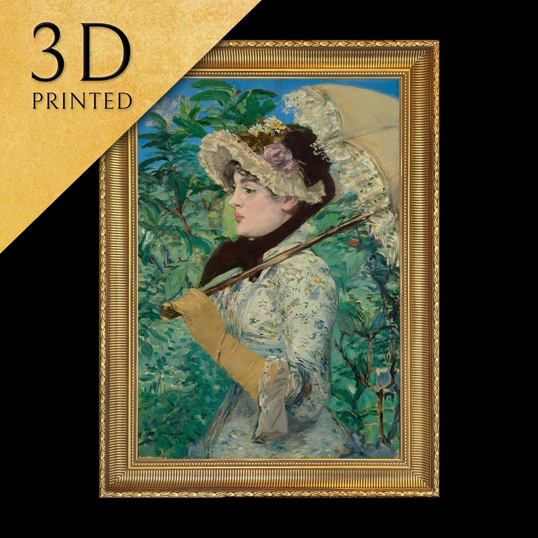 Jeanne Spring by Edouard Manet, 3d Printed With Texture and Brush ...