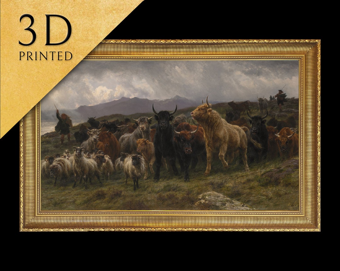 Highland Raid by Rosa Bonheur 3d Printed Famous Painting - Etsy