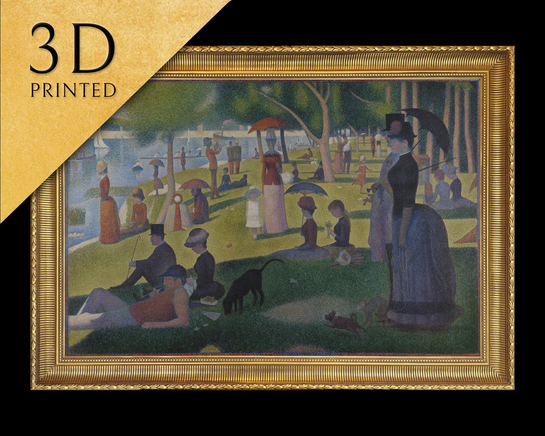 A Sunday on La Grande Jatte by Georges Seurat 3d Printed With - Etsy