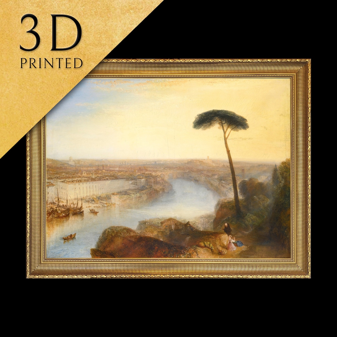 Turner Rome Print: Mount Aventine 3D Textured Reproduction - Etsy