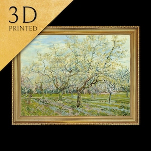 The White Orchard by Vincent Van Gogh, 3d Printed With Texture and ...