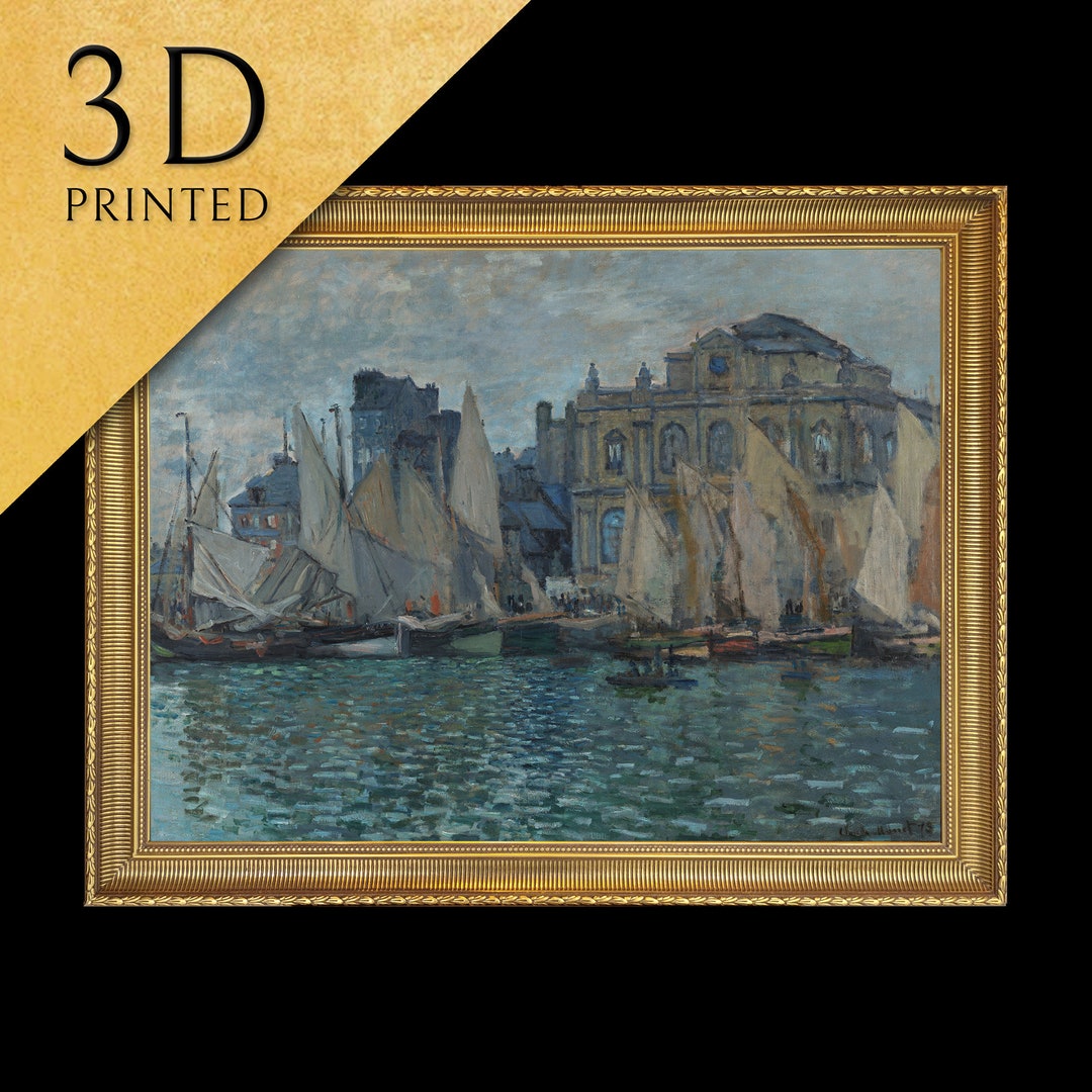 The Museum at Le Havre by Claude Monet, 3d Printed With Texture and ...