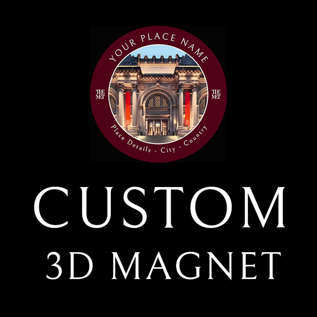 Custom 3d Magnet for Museums, Gift Shops, Souvenir, - Etsy