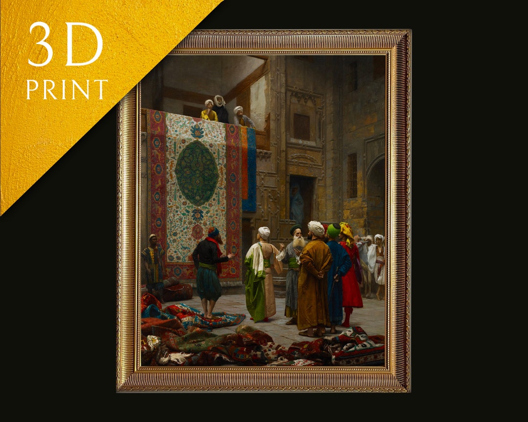 The Carpet Merchant by Jean-léon Gérôme 3d Printed Famous - Etsy