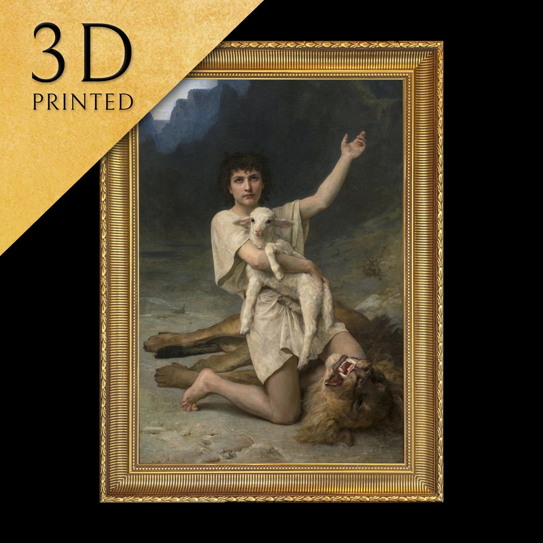 The Shepherd David by Elizabeth Jane Gardner, 3d Printed With Texture ...