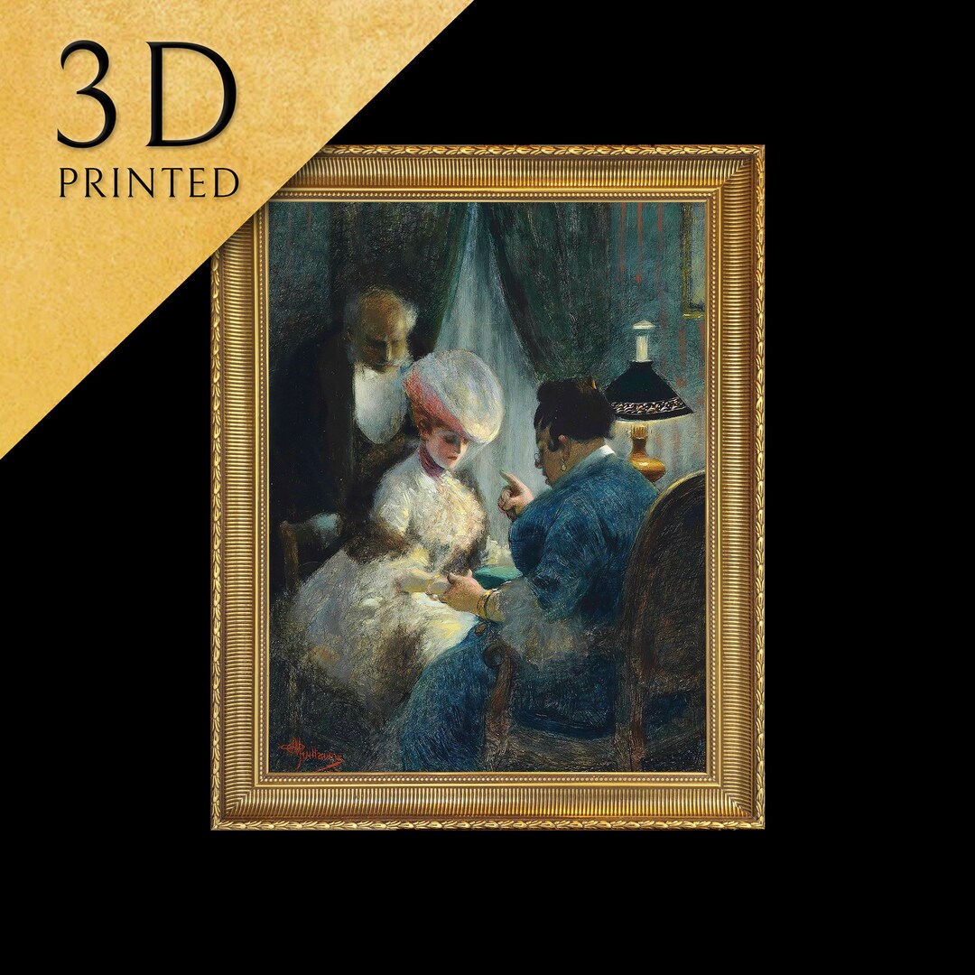 A Visit to the Fortune Teller - by Albert Guillaume, 3d Printed With ...