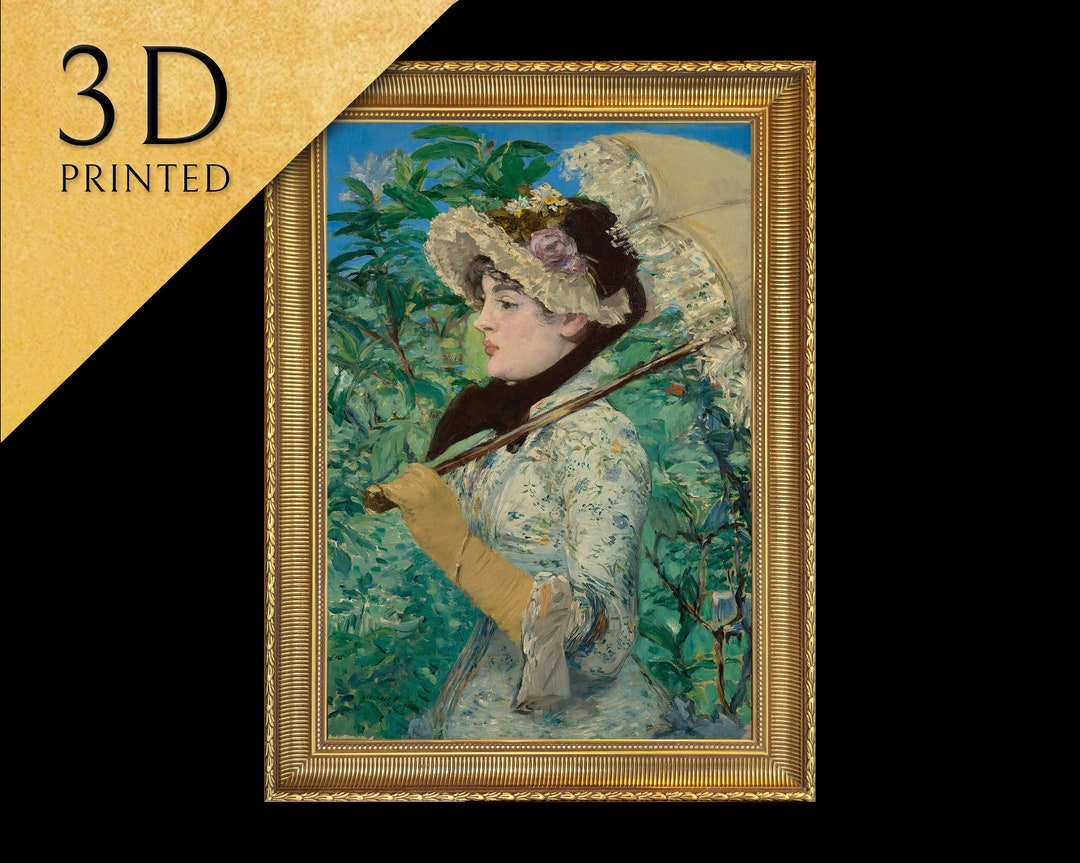 Jeanne spring by Édouard Manet 3d Printed Famous Painting - Etsy
