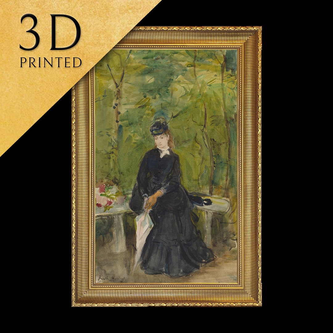 The Artist’s Sister Edma Seated in A Park Berthe Morisot, 3d Printed ...