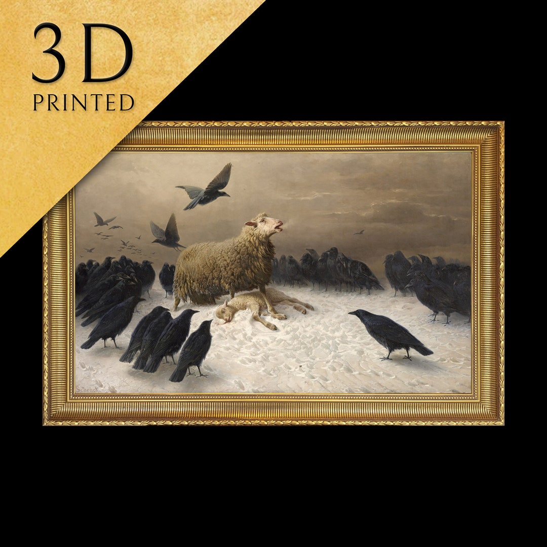 Anguish by August Friedrich Schenck: 3D Textured Print - Etsy