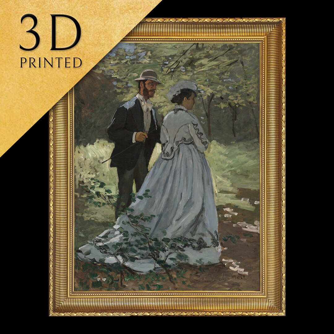 Bazille and Camille by Claude Monet, 3d Printed With Texture and Brush ...