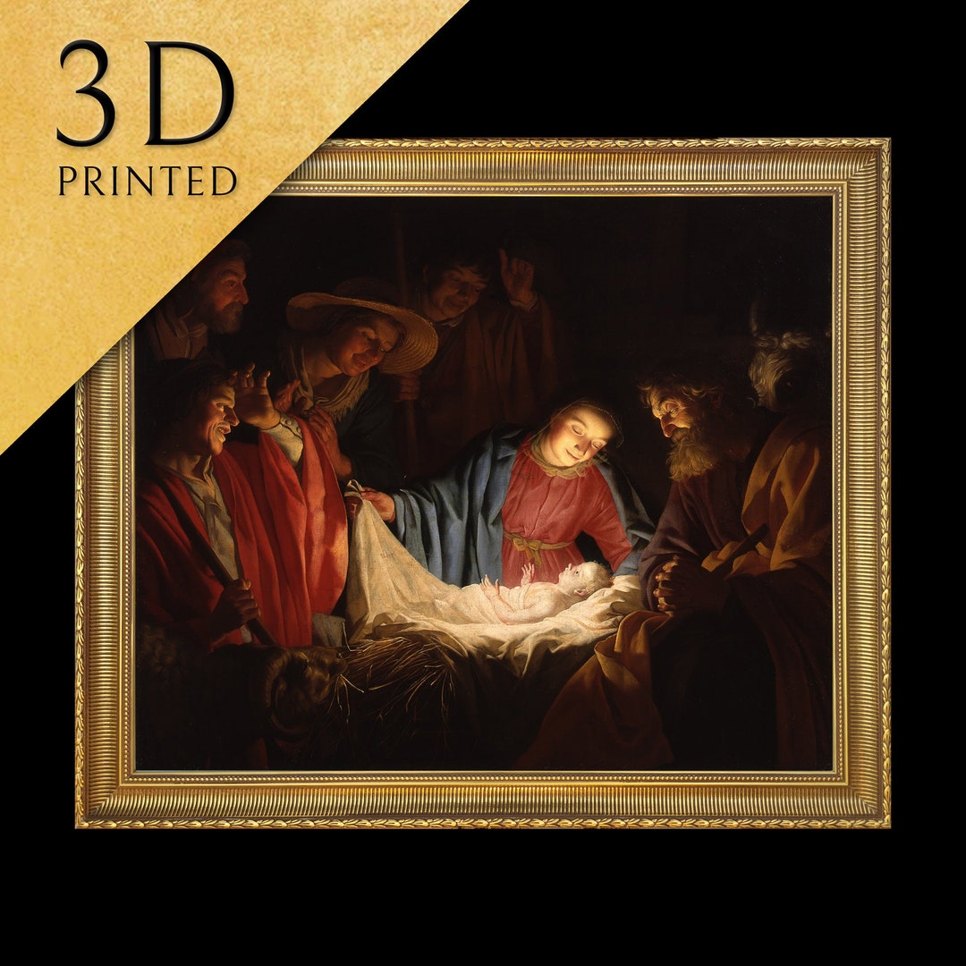 Adoration of the Shepherds by Gerard Van Honthorst, 3d Printed With ...