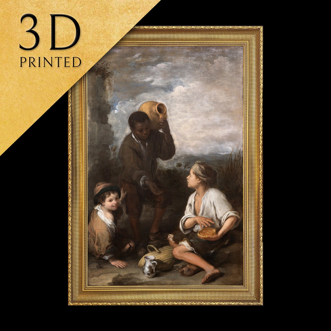 Tree Boys by Murillo: 3D Textured Art Print - Etsy