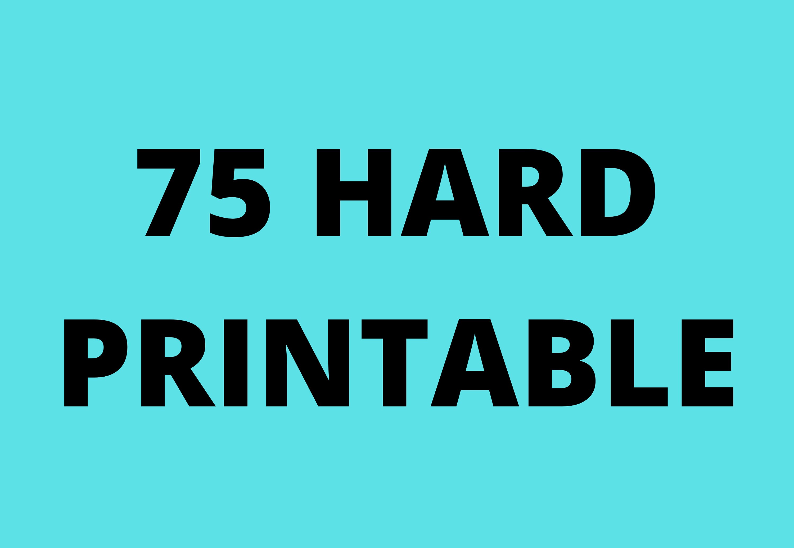 75 Hard Printable 75 Hard Challenge 75 Hard Tiktok Viral Etsy 75 Hard Printable 75 Hard Challenge 75 Hard Tiktok Viral Etsy