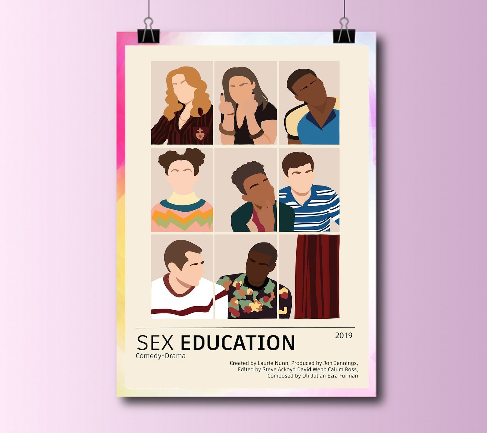 Sex Education Poster Minimalist Poster Wall Decor Art Etsy