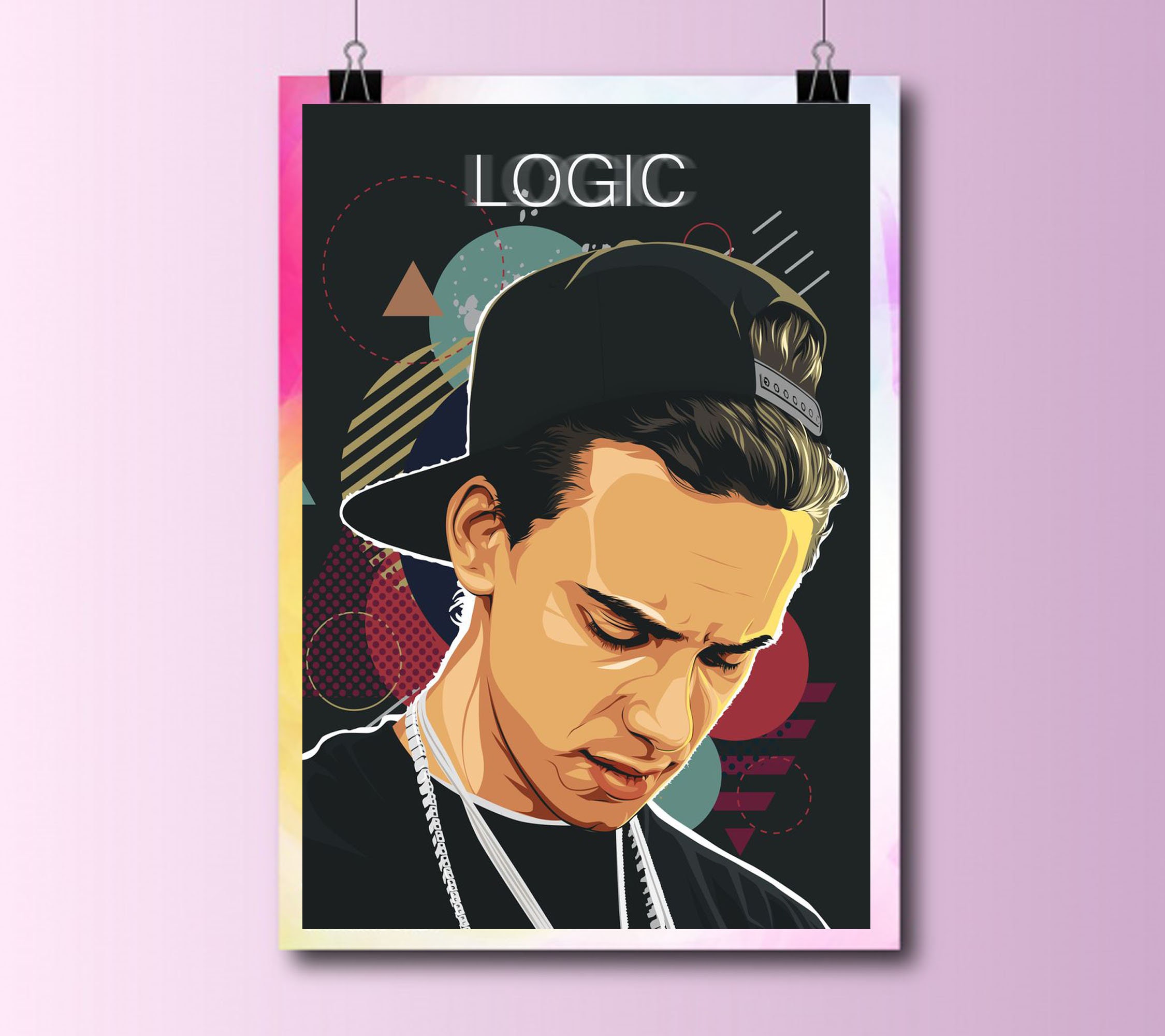 LOGIC Poster Art Music Poster Wall Decor Art | Etsy