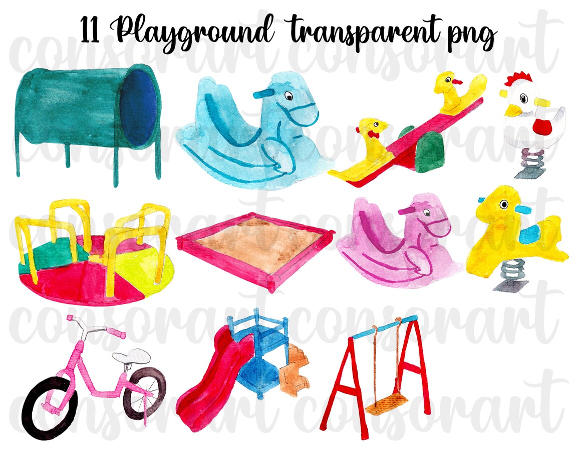 Playground Clipart Kid Clip Art School Clipart - Etsy