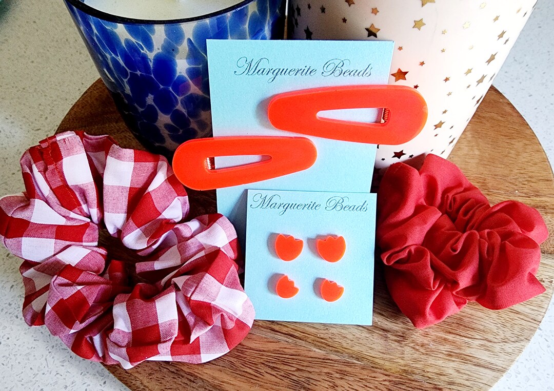 Red Sports Day Bundle | Red Sports Day | Red Tulip Studs | Marguerite ...