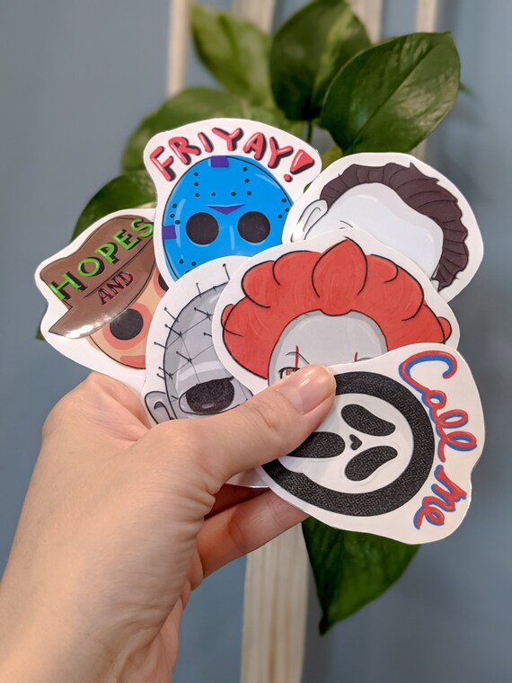 Horror Movie Sticker Pack Villain Sticker Movie Villains - Etsy