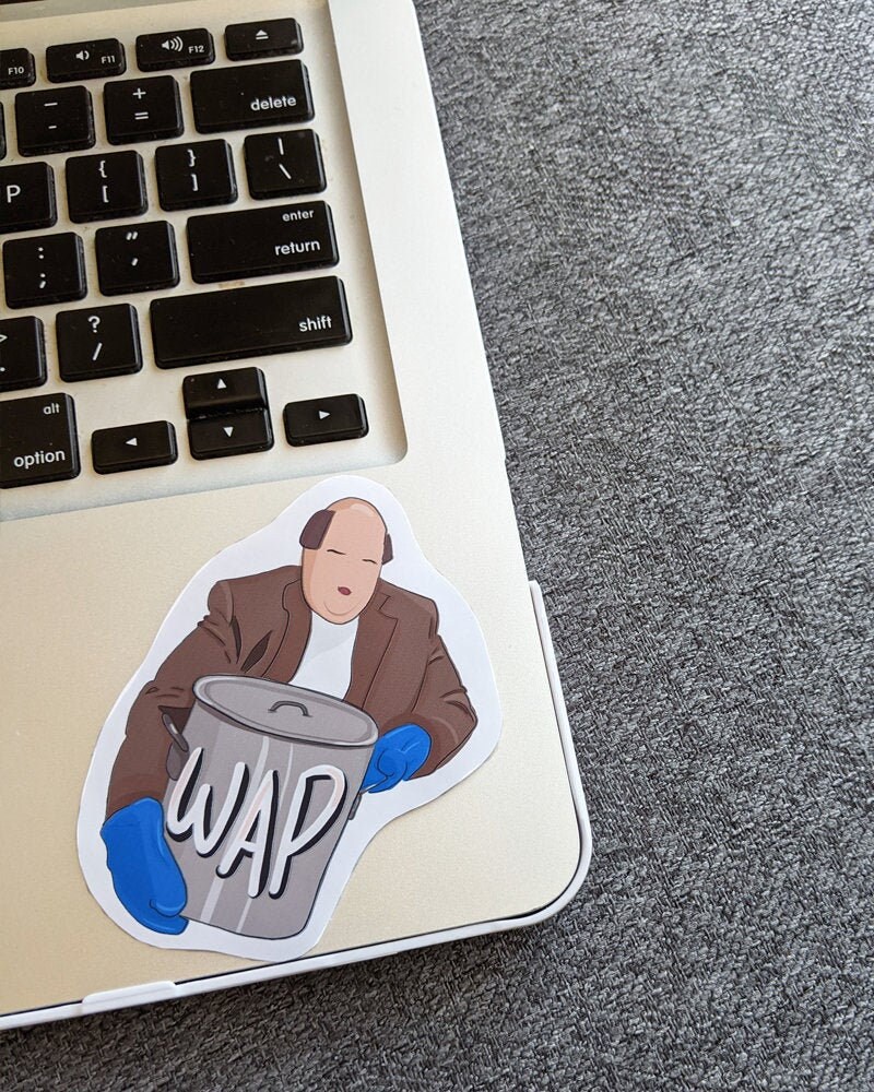 The Office Kevin WAP Sticker, Vinyl Matte, Laminated, Funny Stickers ...