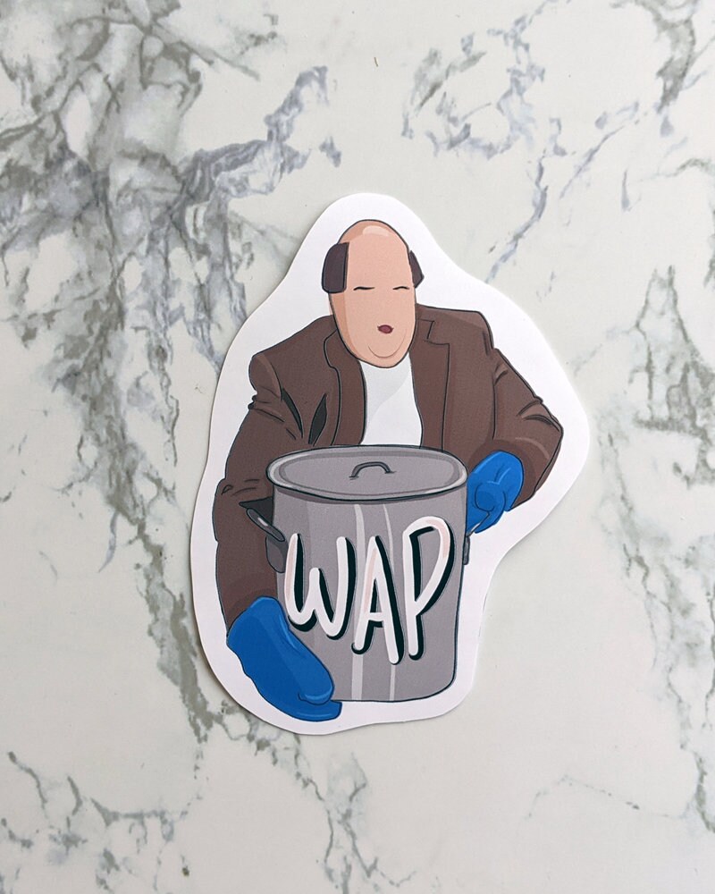 The Office Kevin WAP Sticker, Vinyl Matte, Laminated, Funny Stickers ...